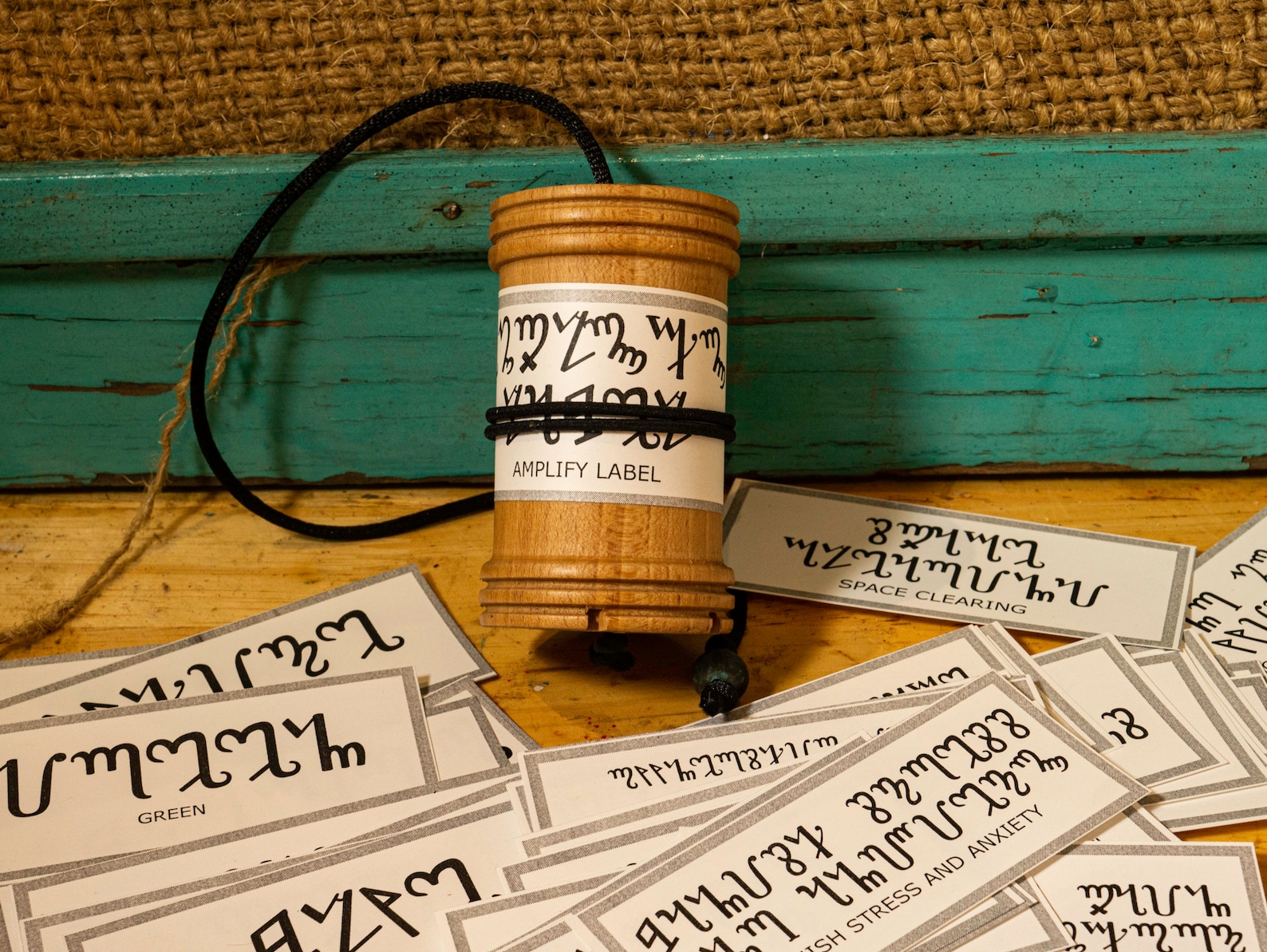 Metutele AKA Hebrew Pendulum, Custom Handmade, With 45 Labels, Embedded ...