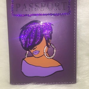 BLING PASSPORT COVER, Pretty Purple Passport Cover, Stylish and Chic - Etsy