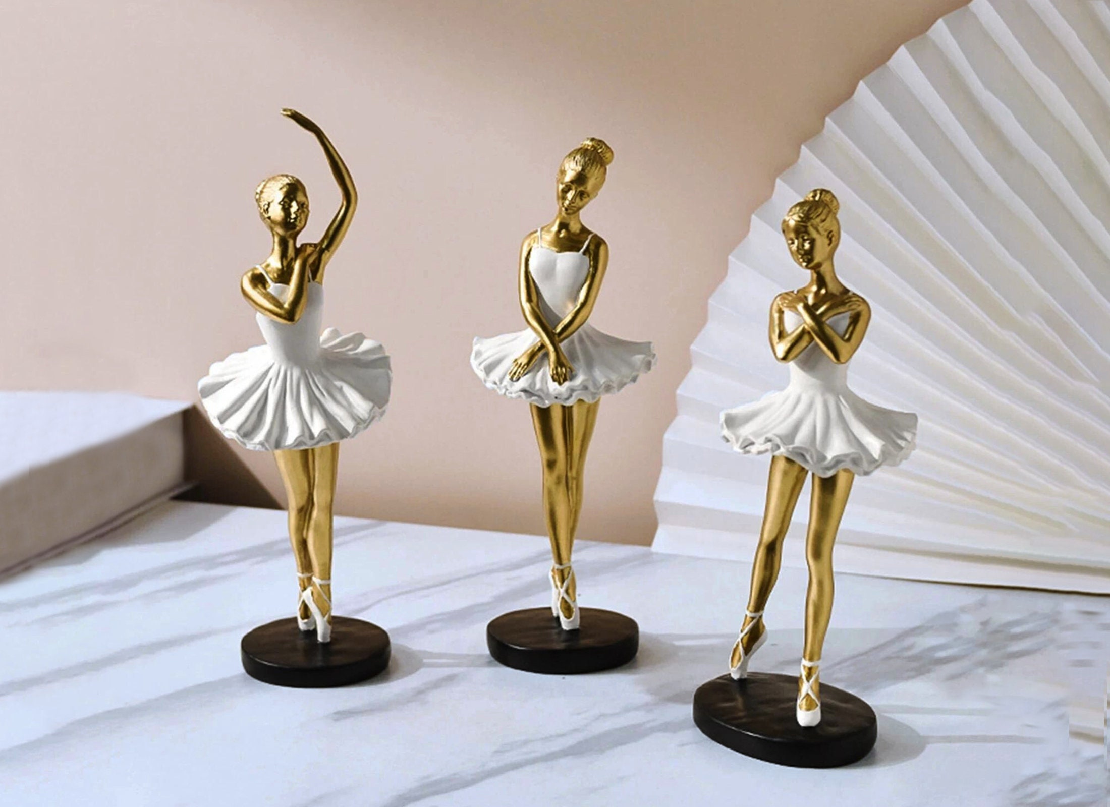 Elegant Nordic Ballerina Statue Figurine: Ballet Dancer Sculpture - Etsy