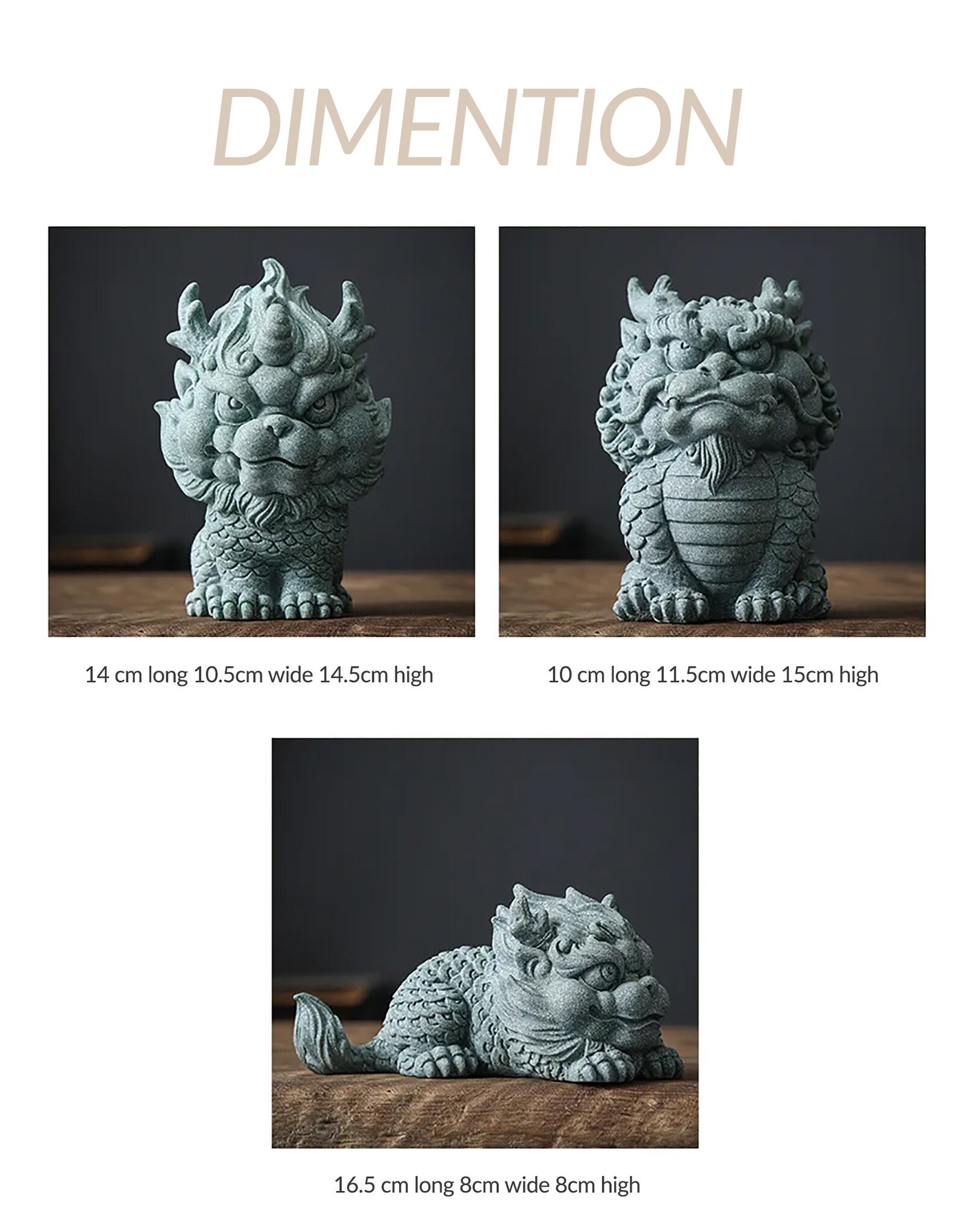 Chinese Kirin Tea Pet Ornament Lucky Beast Pixiu Tea Plate Fish Tank ...