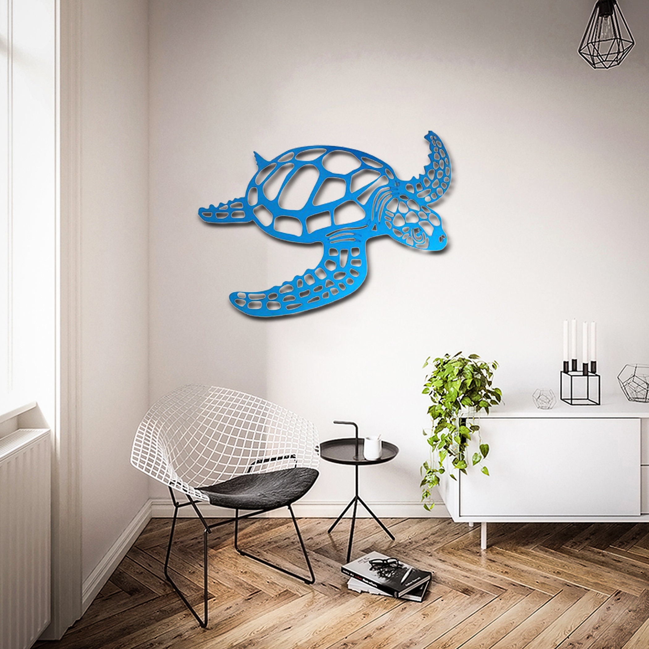 Metal Sea Turtle, Turtle Decor, Ocean Decor, Beach Decor, Metal Wall ...