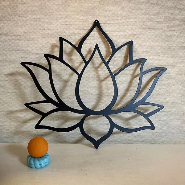Metal Lotus Outdoor Wall Art - Etsy