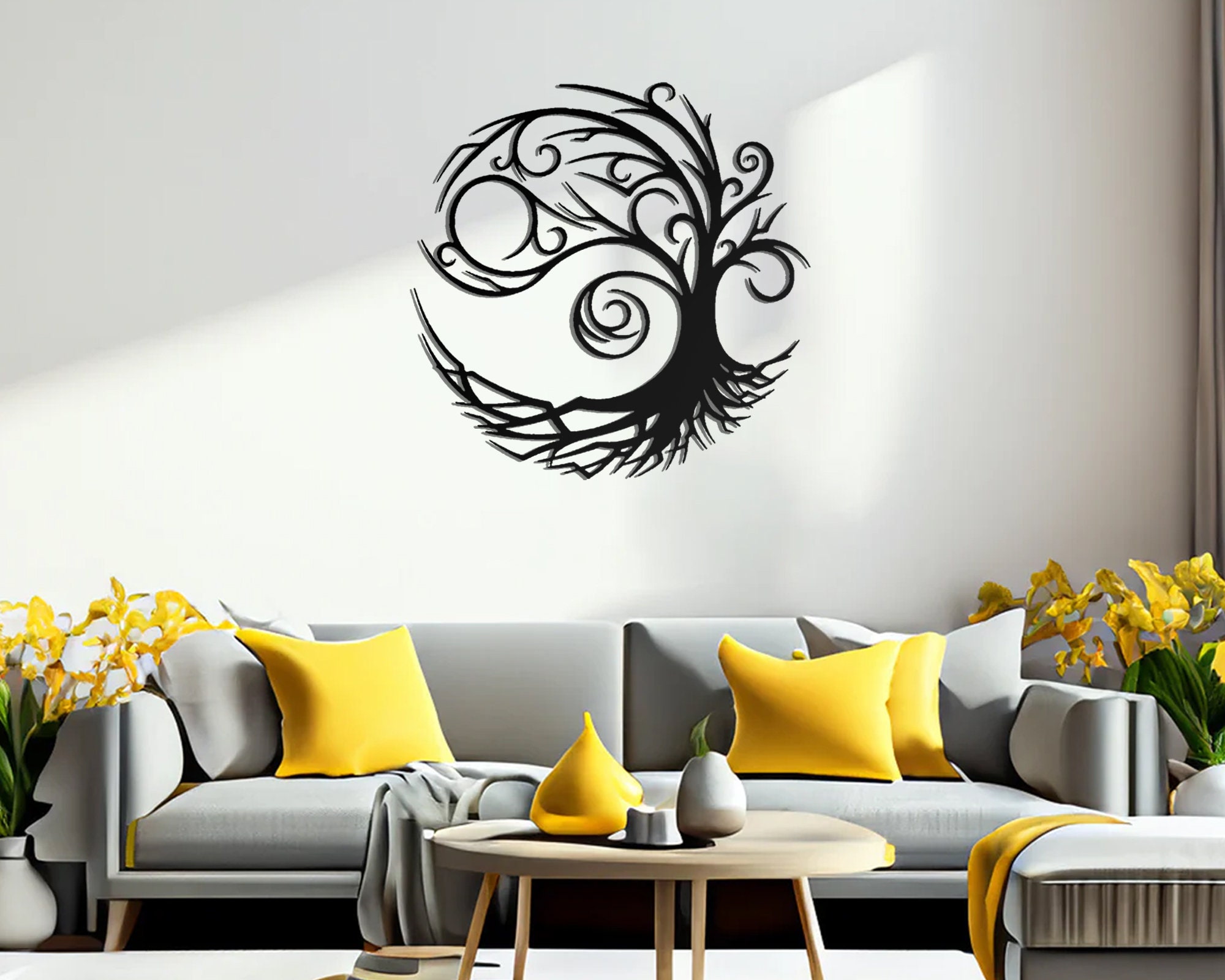 Tree of Life Metal Wall Sculpture Sacred Unique Home Decor,zen ...