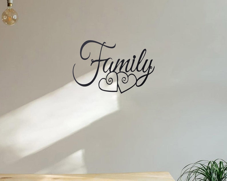 Family Metal Wall Sign Indoor Outdoor Family Metal Sign - Etsy