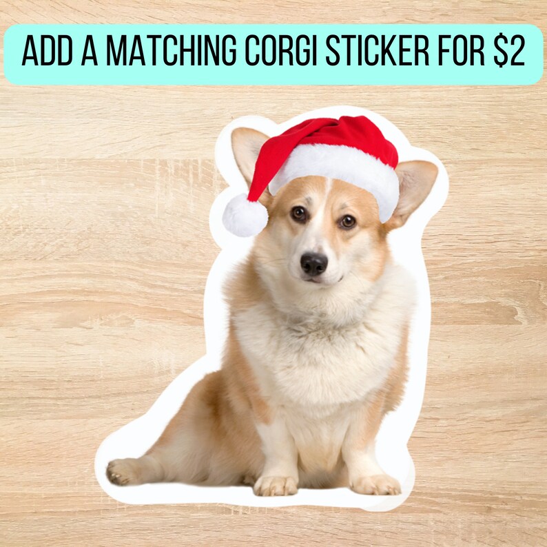 Fa La La Corgi Card, Blonde Corgi Card, Pembroke Welsh Corgi, Christmas ...