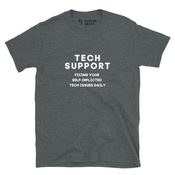 Tech Support T-shirt Company Custom Text Unisex Shirt - Etsy