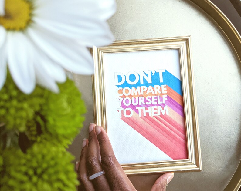Unique Self Love Confidence Quote Poster. Inspirational, Fun, Bright ...