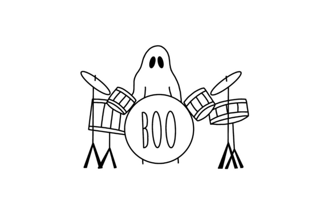 Ghost Drummer Embroidery Design PES, JEF, DST - Etsy