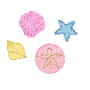 Shells Embroidery Design PES, DST, JEF - Etsy