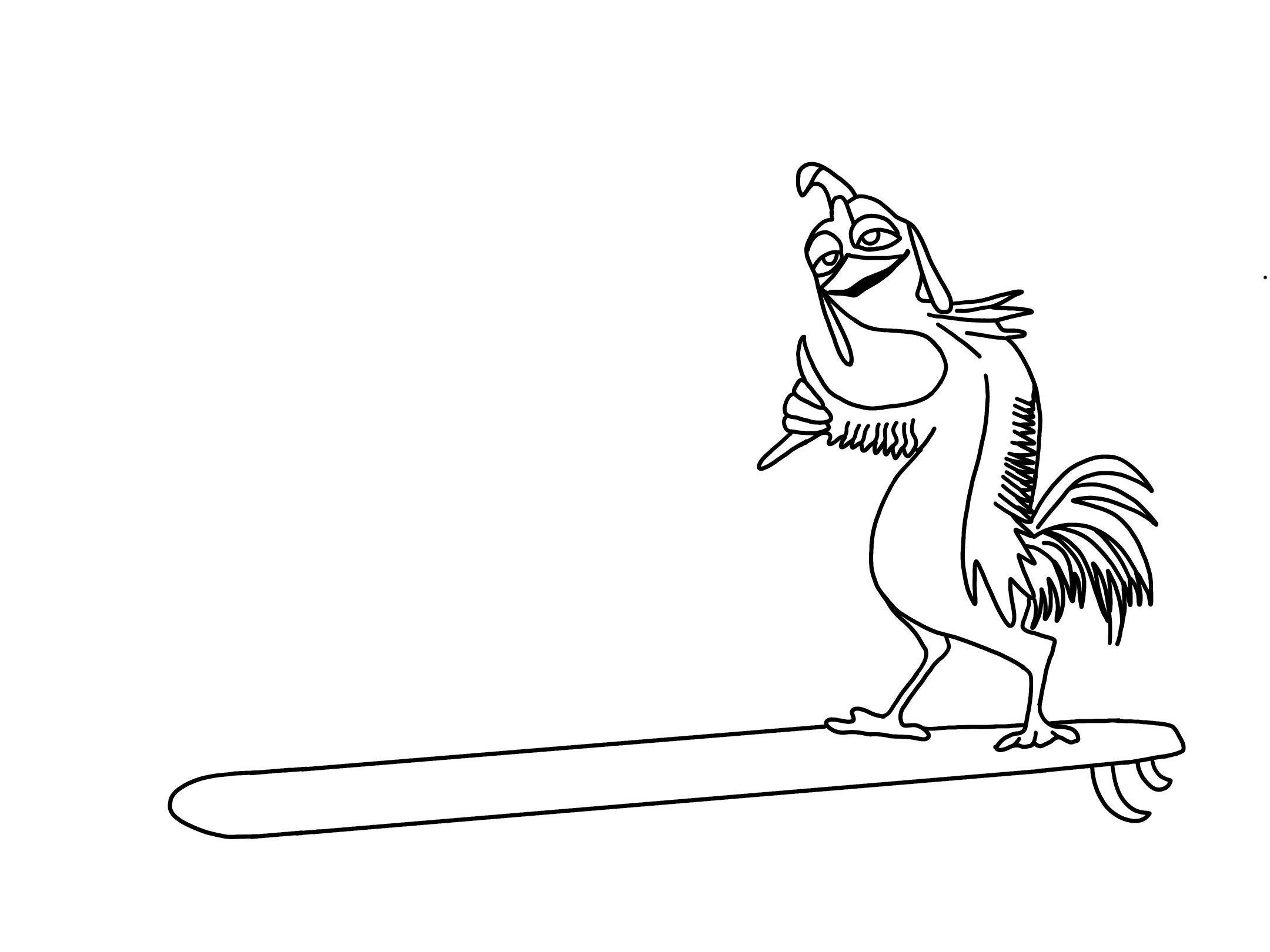 Surfs up Chicken Joe Embroidery Design - Etsy