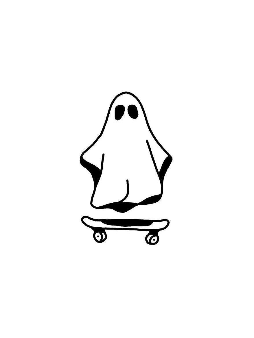 Ghost Skater Embroidery Design PES DST JEF - Etsy