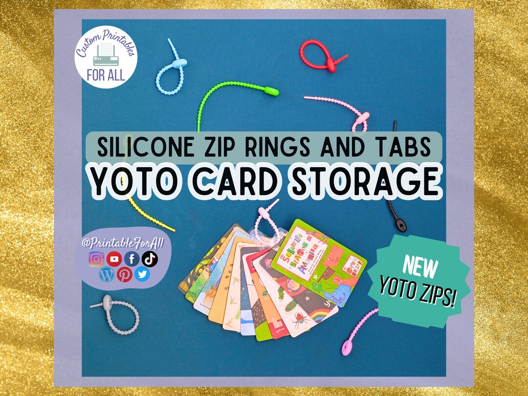 NEW Yoto Zips! Silicone Rings and Tab Sets for Organized Card Storage ...