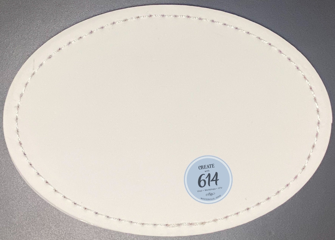 Sublimato Sublimation Leatherette Faux Leather Patch Oval 3.5 X 2.5 ...