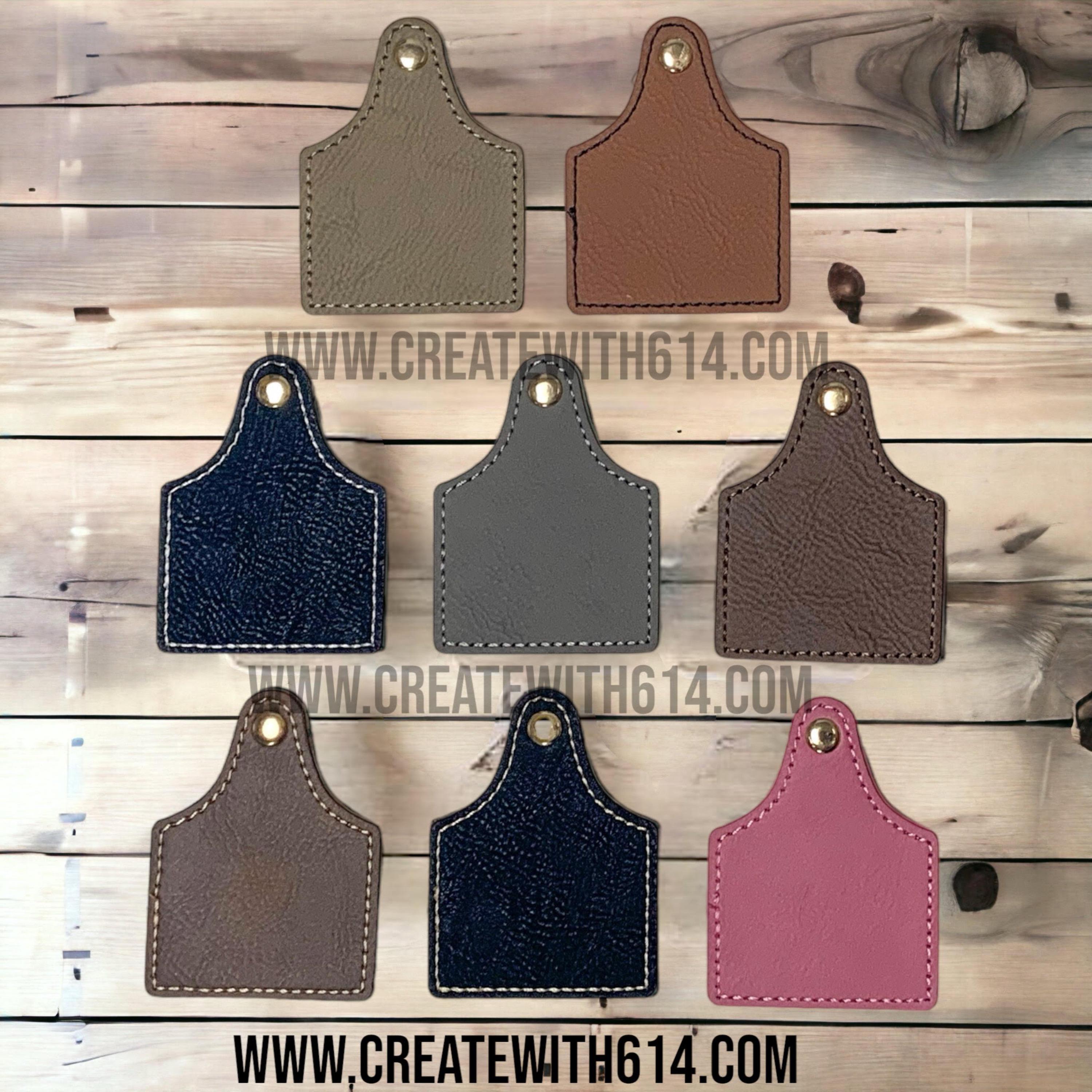 Laserable Leatherette Patch Cow Tag 2" X 3" With Adhesive - Etsy