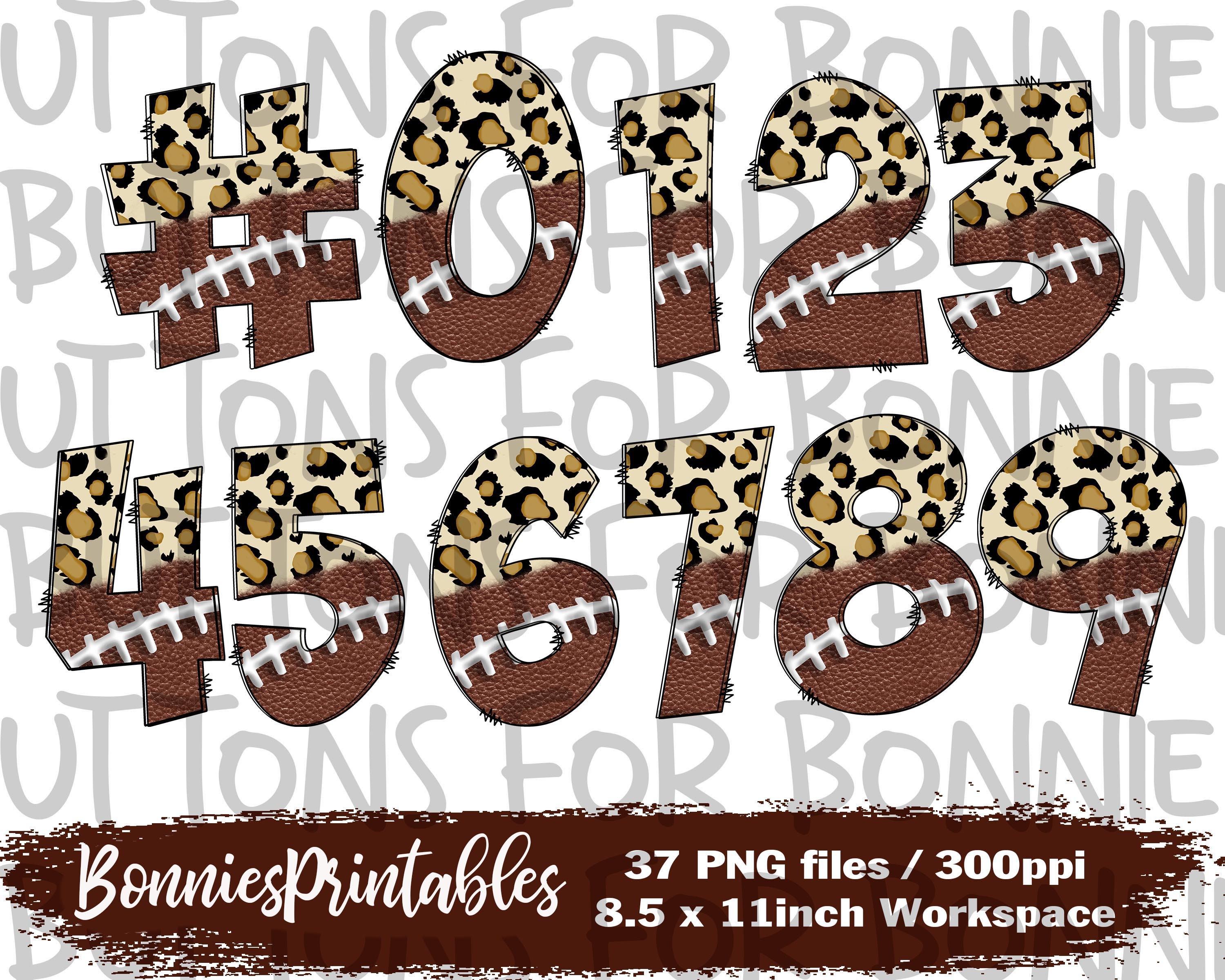 Football Png, Alphabet, Doodle, Clipart, Letters, Numbers, DTG ...