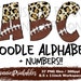 Football Png, Alphabet, Doodle, Clipart, Letters, Numbers, DTG ...