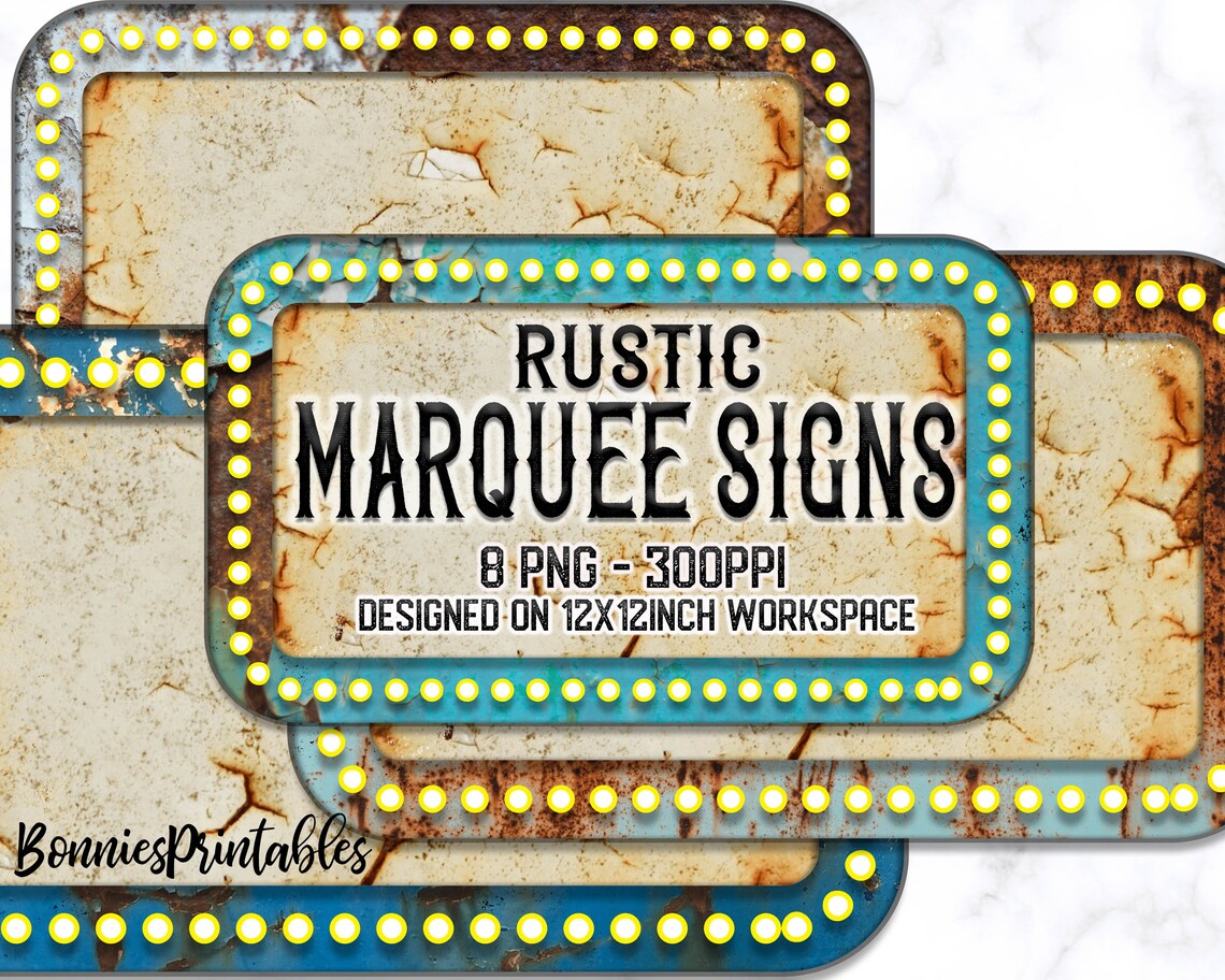 Marquee Sign Png, Rustic Western Sign Png, Western Marquee Png, Blank ...