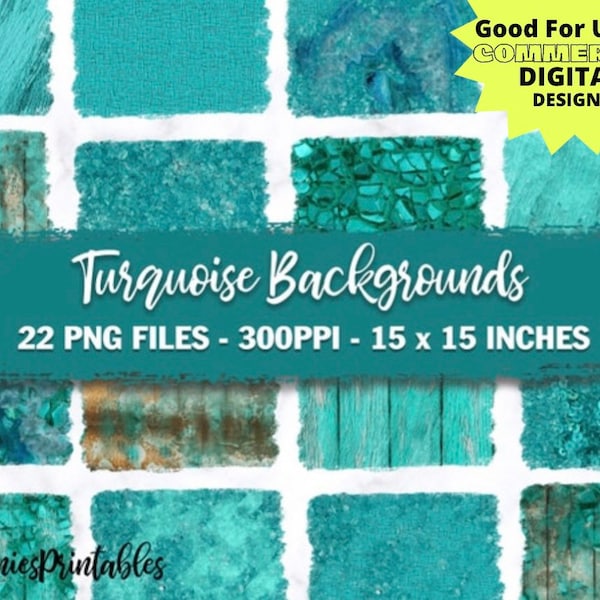 Turquoise Clipart - Etsy