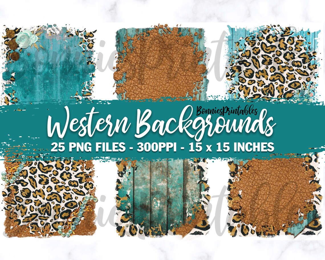 Western Backgrounds, Country Backgrounds, Teal, Rustic Wood Digital ...