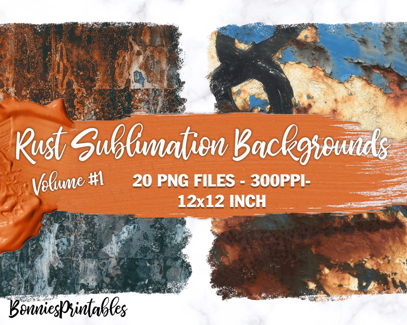 Rust Png Rustic Digital Background Rustic Sublimation - Etsy