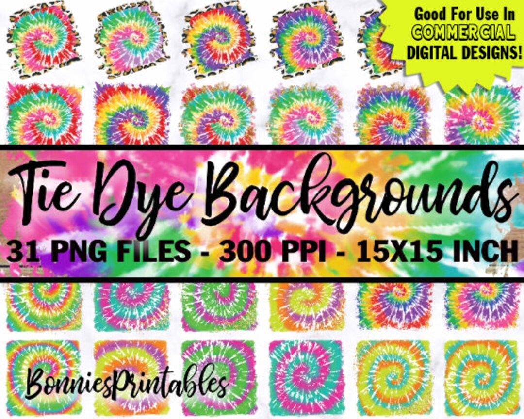 Tie Dye Png Print File for Sublimation, Printable, Tie Dye Digital ...