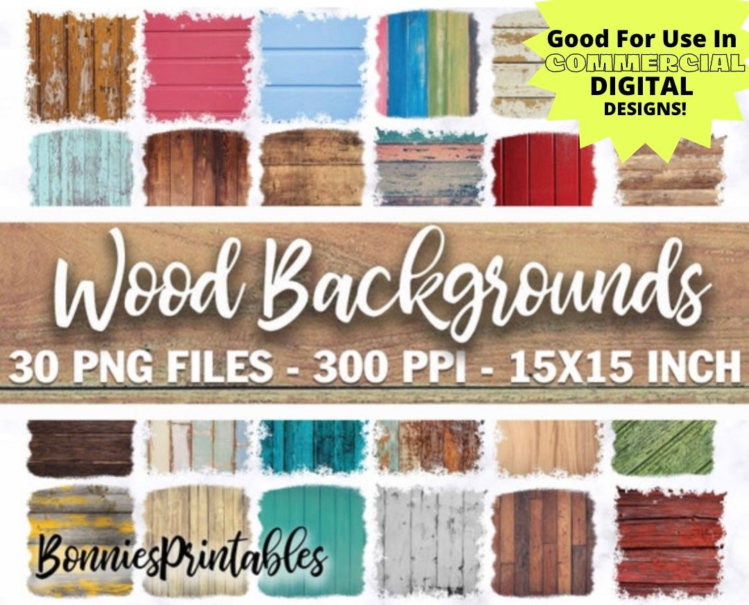 Wood Sublimation Backgrounds, Wood Backgrounds, Printable, Wood Files ...