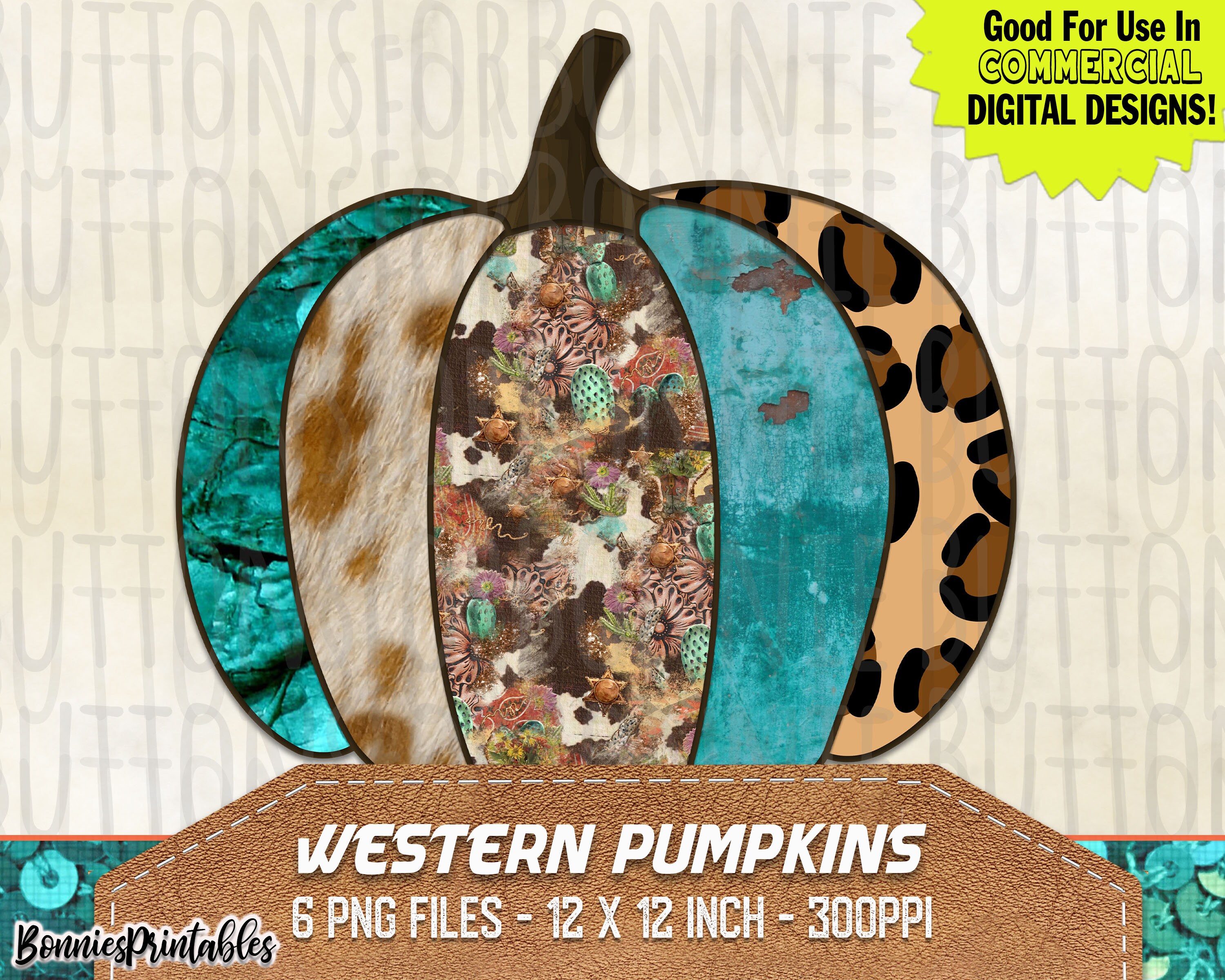 Western Pumpkin, Pumpkin Png, Western Png, Turquoise, Teal, Fall Png ...