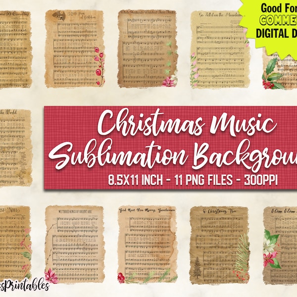 Vintage Christmas Sheet Music - Etsy