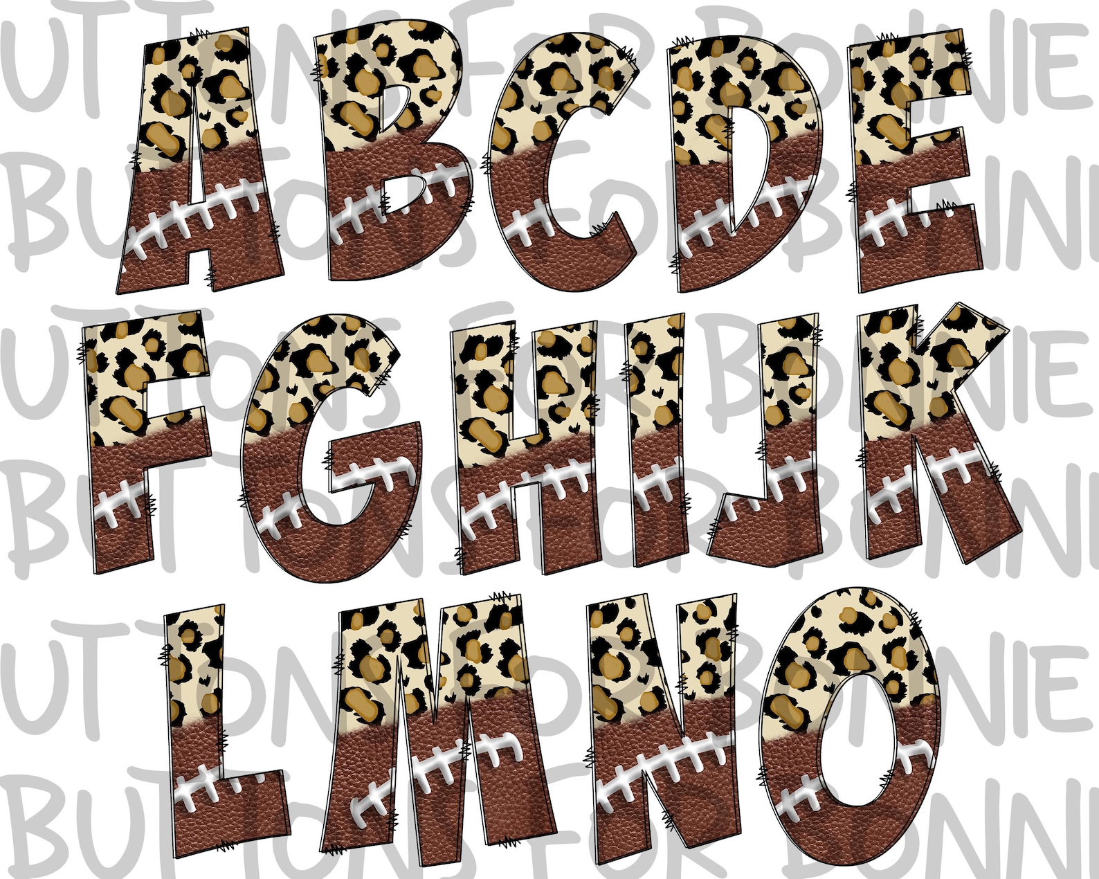Football Png, Alphabet, Doodle, Clipart, Letters, Numbers, DTG ...