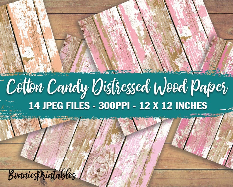 Distressed Wood Paper, Digital Paper, Background, Scrapbook, Rustic ...