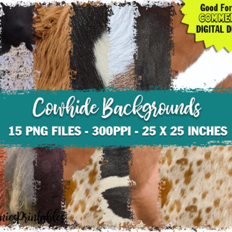Cowhide Print Png - Etsy