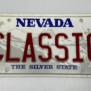 EXPIRED 1980's to 1990's Nevada the Silver State Embossed Vanity ...