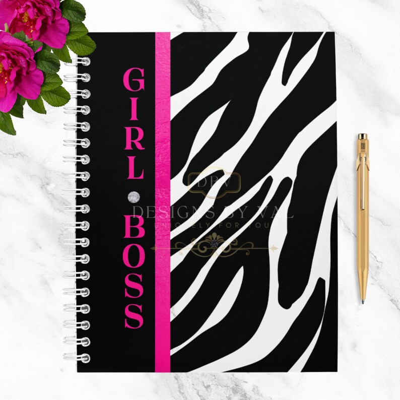 Girl Boss Hot Pink Journal Cover Journal Journal Cover - Etsy