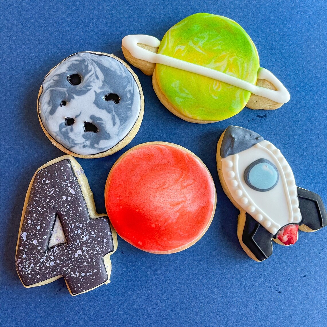 Space Birthday Cookies - Etsy