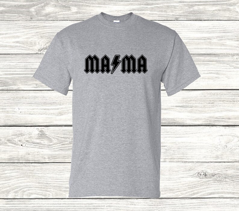 Mama Mom ACDC Rocker Mom SVG PNG - Etsy