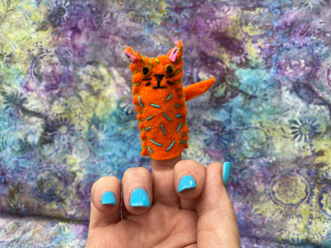 Finger Puppet, Middle Finger Puppet, Felt Finger Puppet, Cat Lovers ...