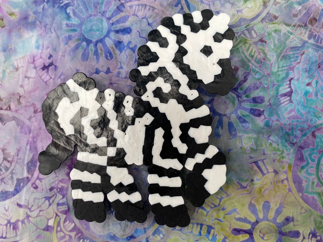 Zebra Magnet, Zebra, Perler Bead Magnet, Kitchen Magnet, Funny Magnet ...