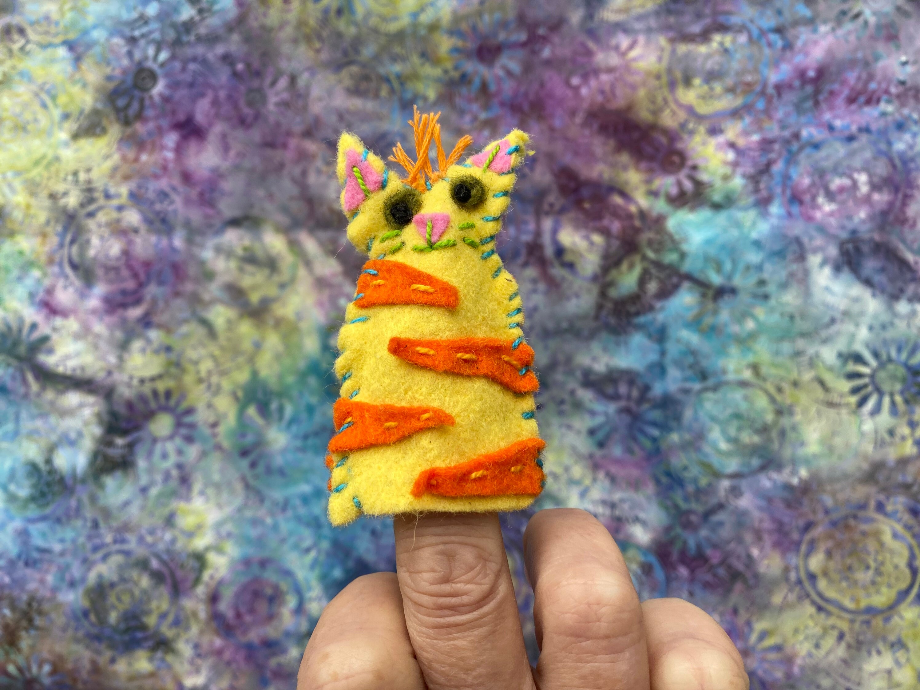 Finger Puppet, Middle Finger Puppet, Felt Finger Puppet, Cat Lovers ...