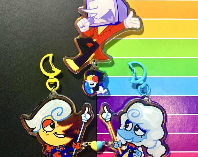 DELTARUNE | Couple Lanino, Elnina || Tenna, Spamton Keychains - Etsy