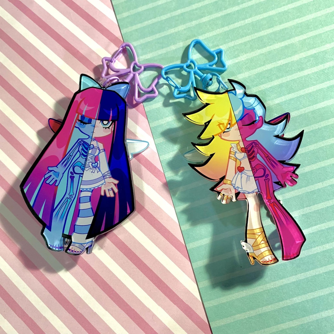 PASWG Panty & Stocking | X-ray, Full Bleed Angel Premium Keychains - Etsy