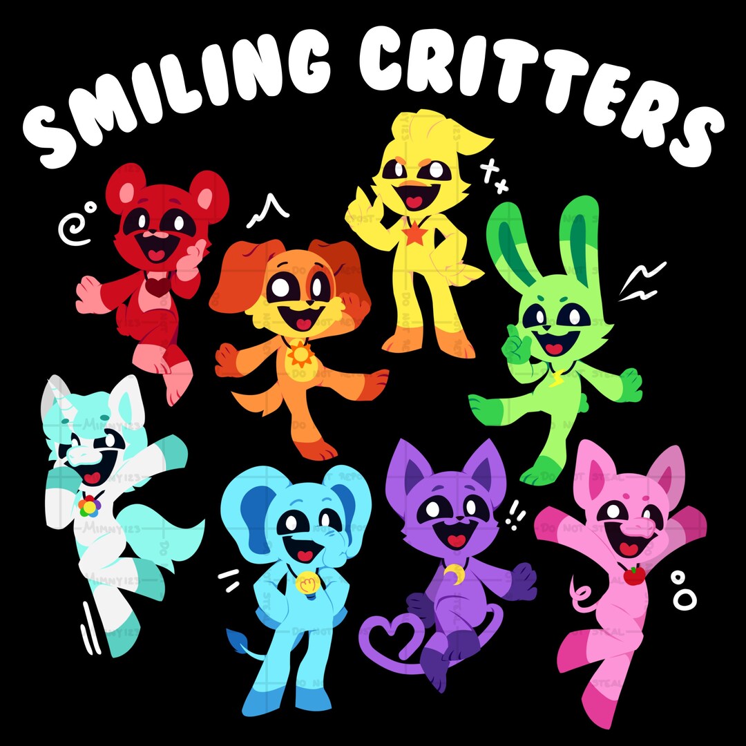 SMILLING CRITTERS Sticker Pack - Etsy Canada