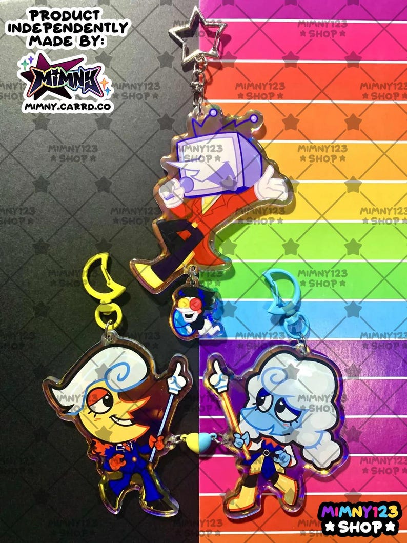 DELTARUNE | Couple Lanino, Elnina || Tenna, Spamton Keychains - Etsy
