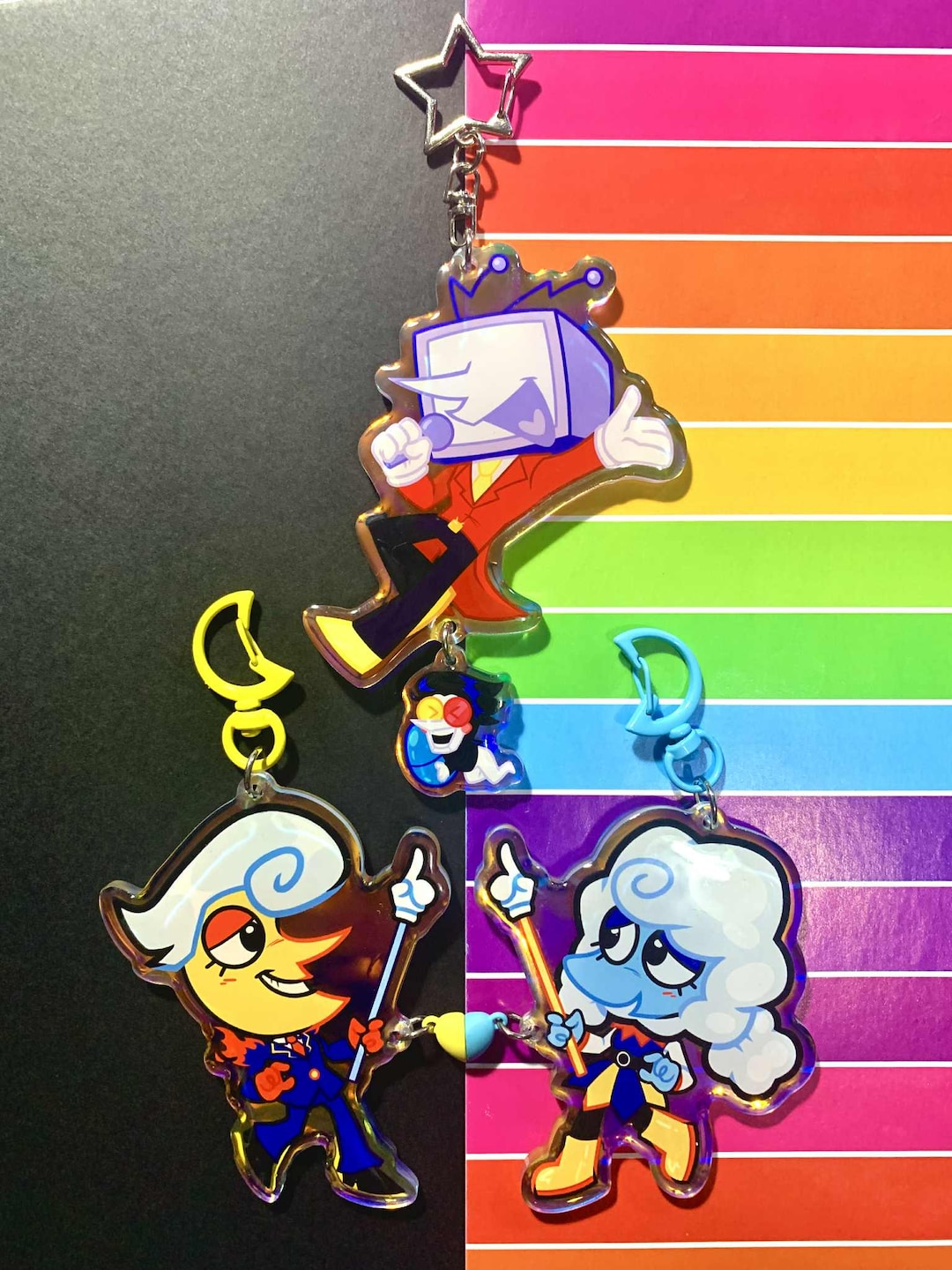DELTARUNE | Couple Lanino, Elnina || Tenna, Spamton Keychains - Etsy