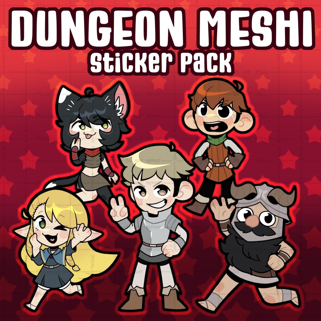 DUNGEON MESHI DUNMESHI Sticker Pack - Etsy