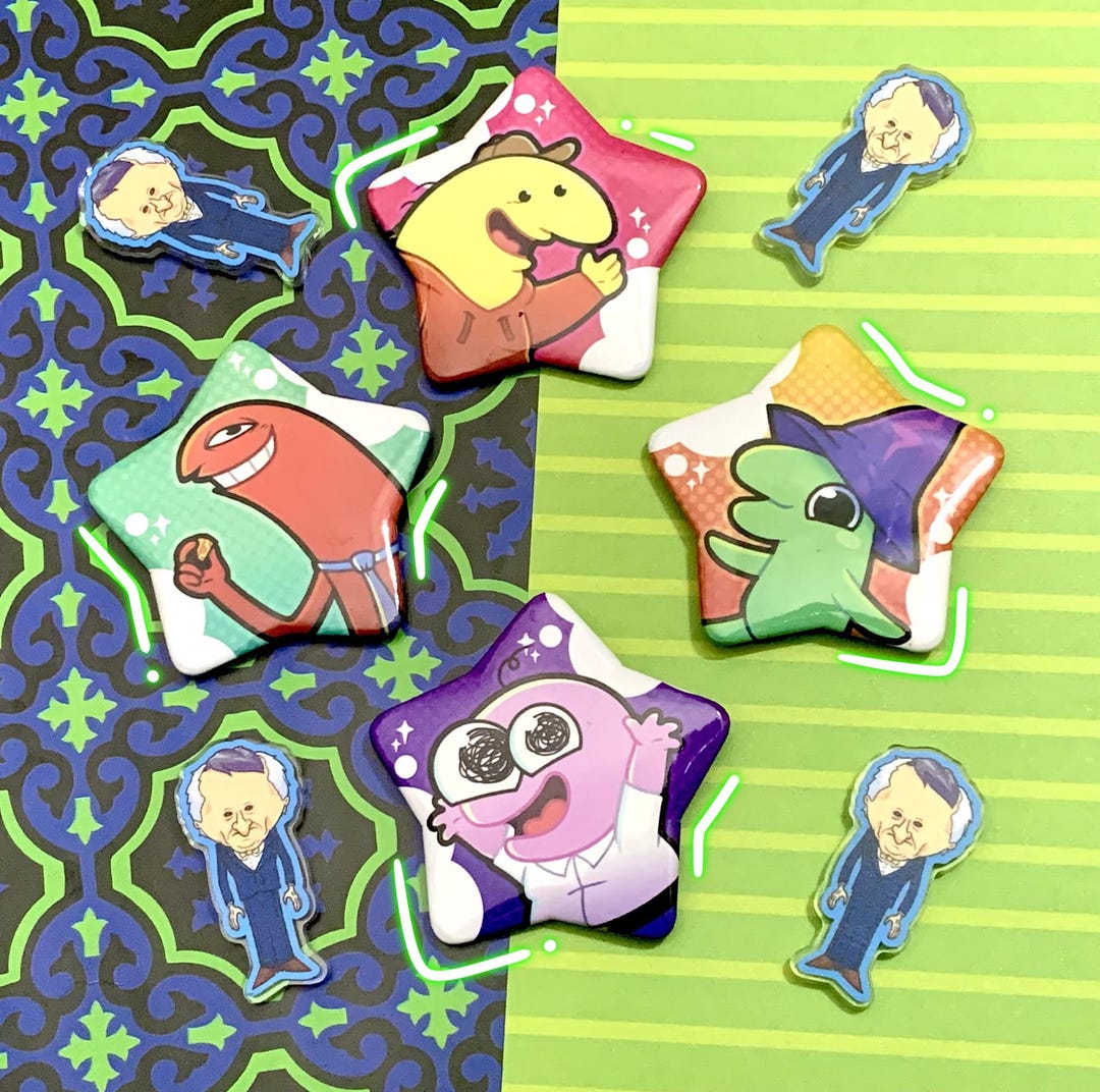 SMILLING FRIENDS || Star Badge - Etsy