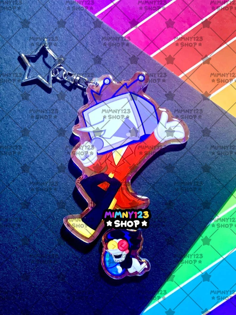 DELTARUNE | Couple Lanino, Elnina || Tenna, Spamton Keychains - Etsy