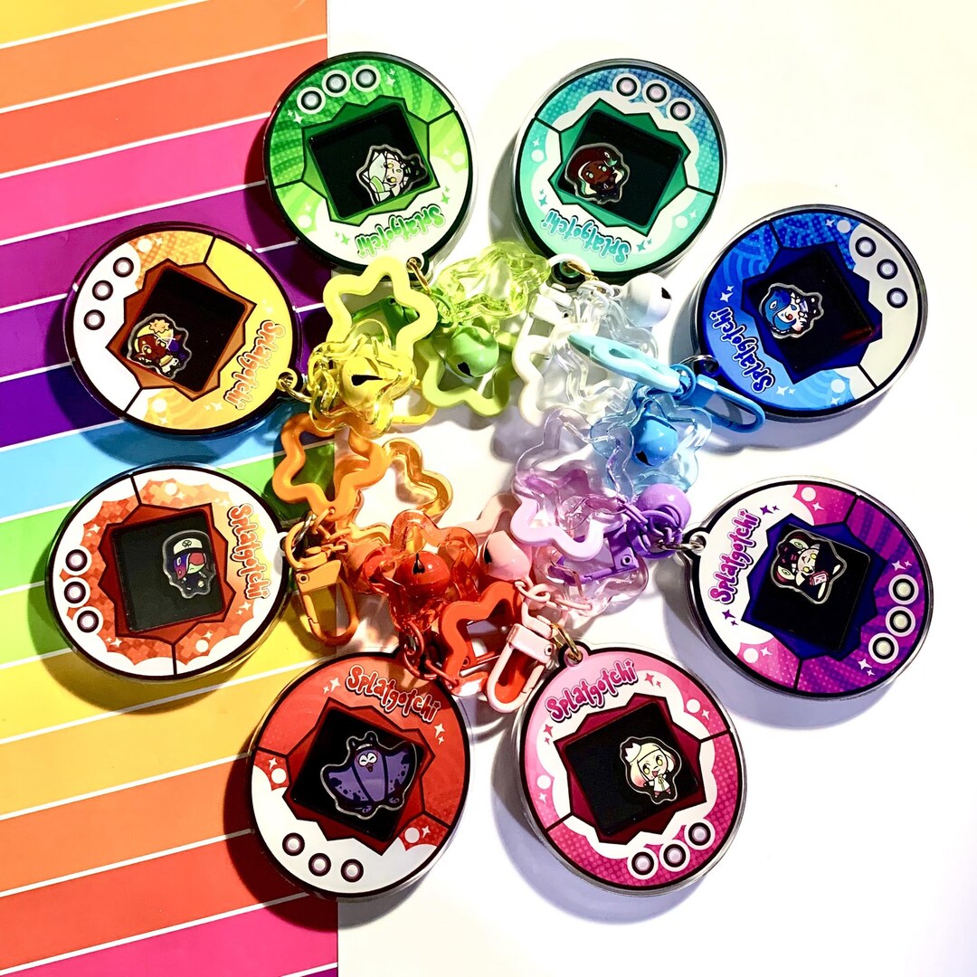 SPLATOON Splatgotchi | Acrylic Shaker Keychain - Etsy