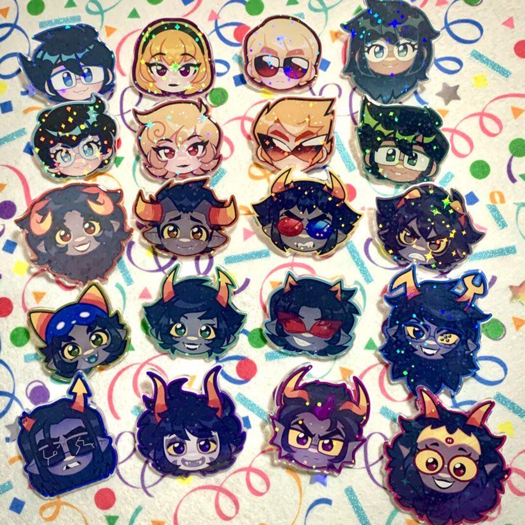 HOMESTUCK || Holographic Acrylic Pin - Etsy