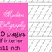 Modern Calligraphy Practice Notebook - Etsy