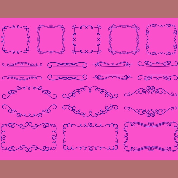 Calligraphy Frames - Etsy